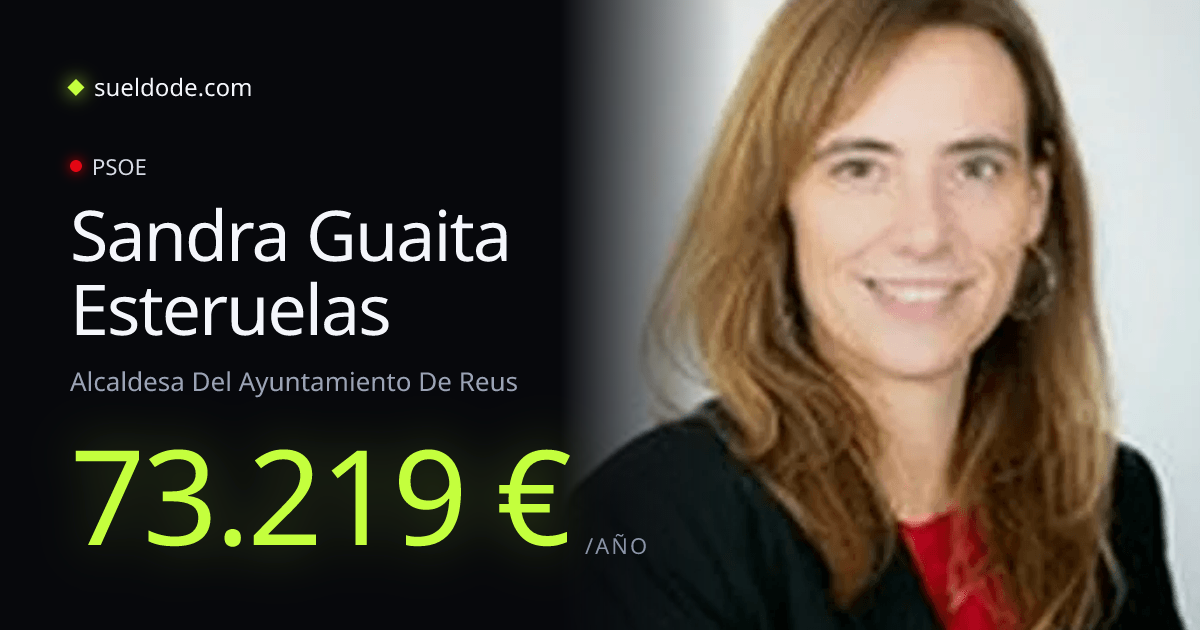 Sueldo de Sandra Guaita Esteruelas · sueldode.com